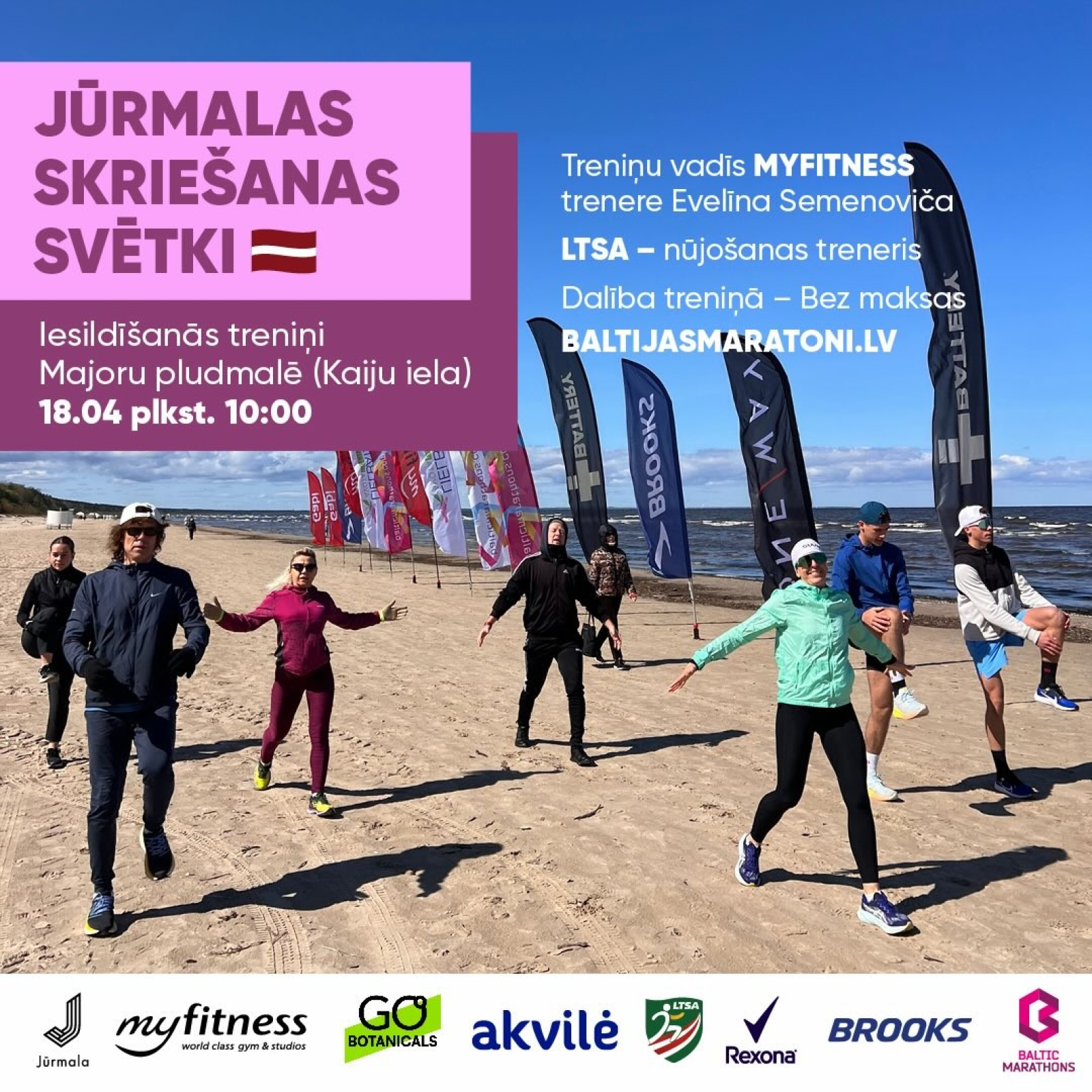 Free running and Nordic walking training | Majori Beach - Official ...